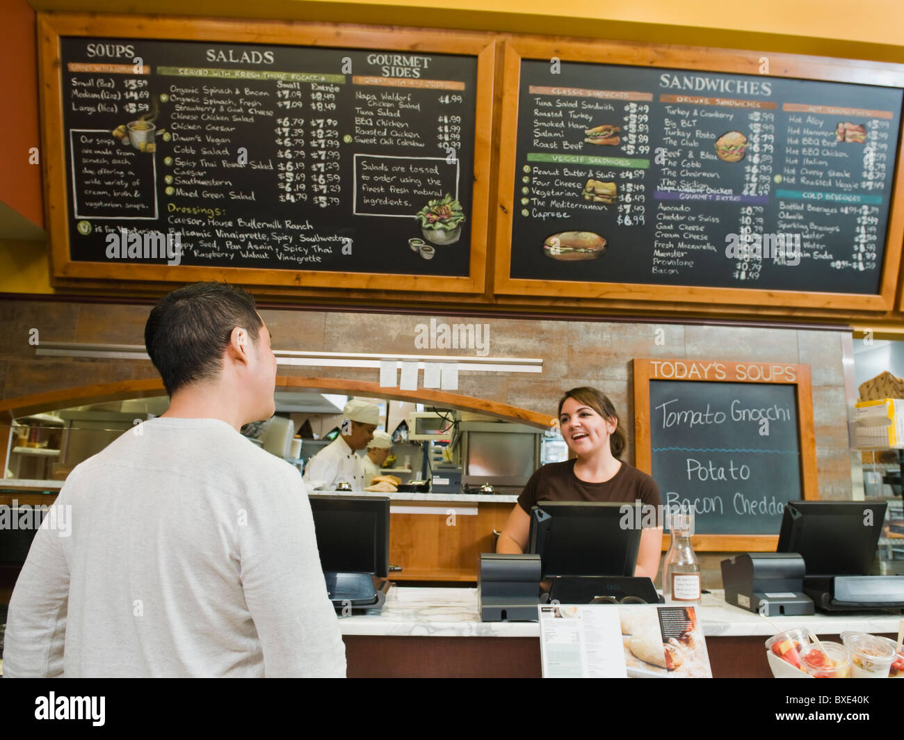 Ordering Coffee Counter High Resolution Stock Photography and Images ...