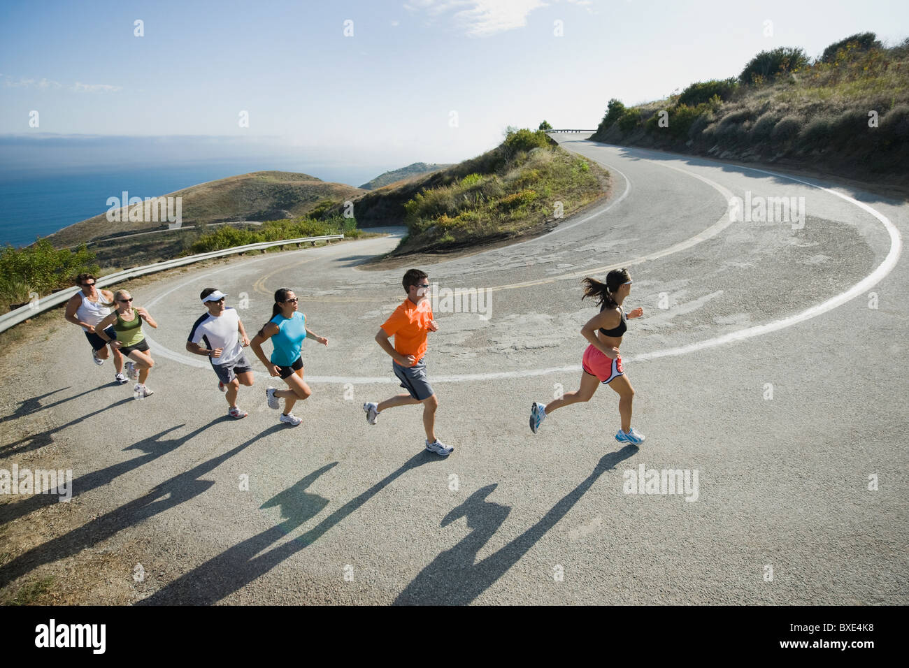 Six runners hi-res stock photography and images - Alamy