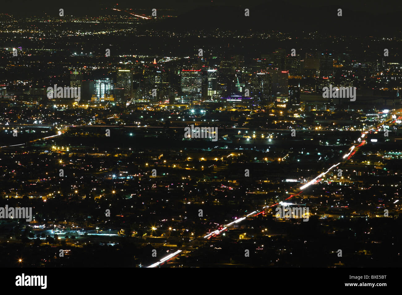 Phoenix Arizona as viewed from South Mountain Stock Photo - Alamy