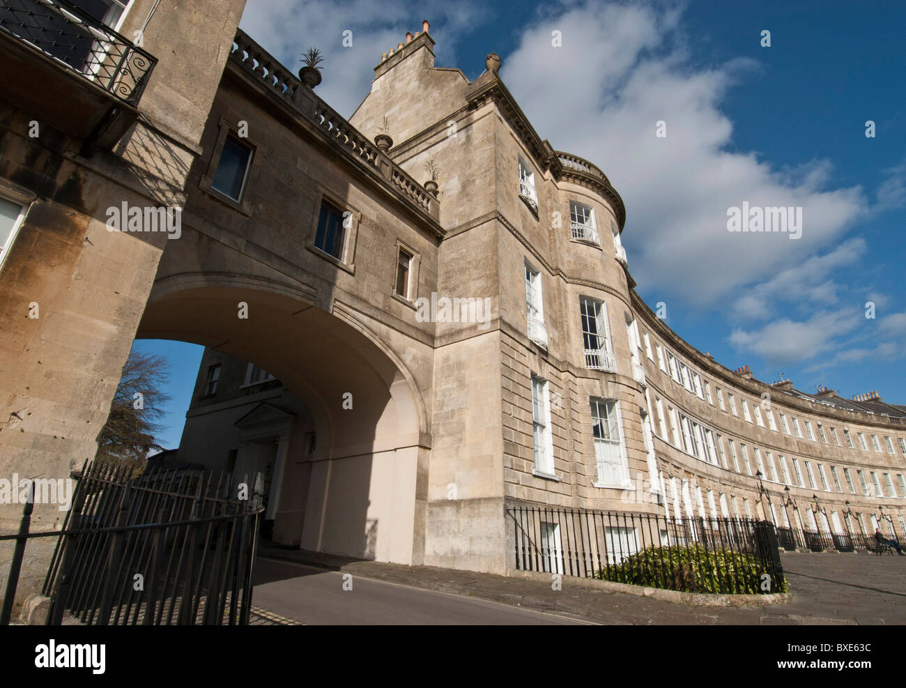 Arched gateway Lansdown Crescent Bath, Lansdown hill above Bath ...