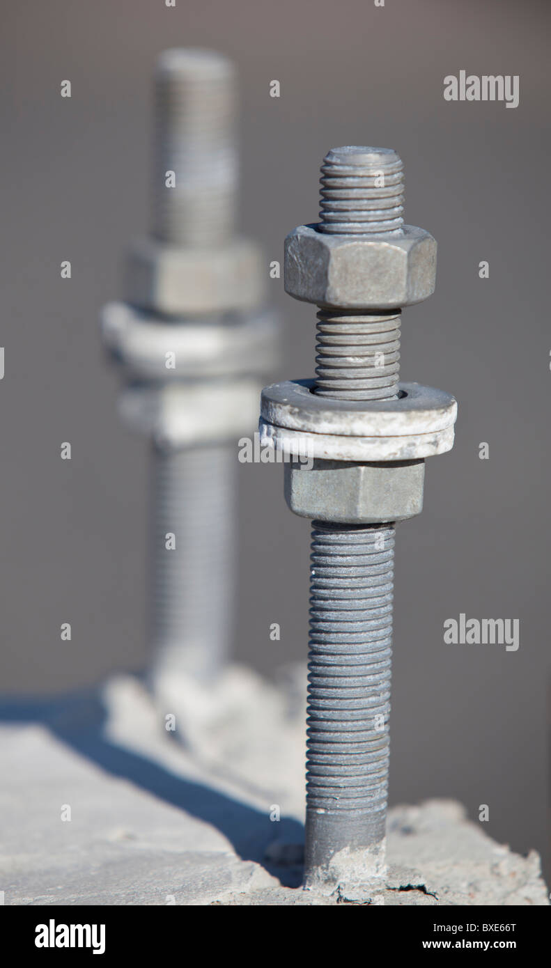 Bolt , nut and washers at closeup Stock Photo - Alamy