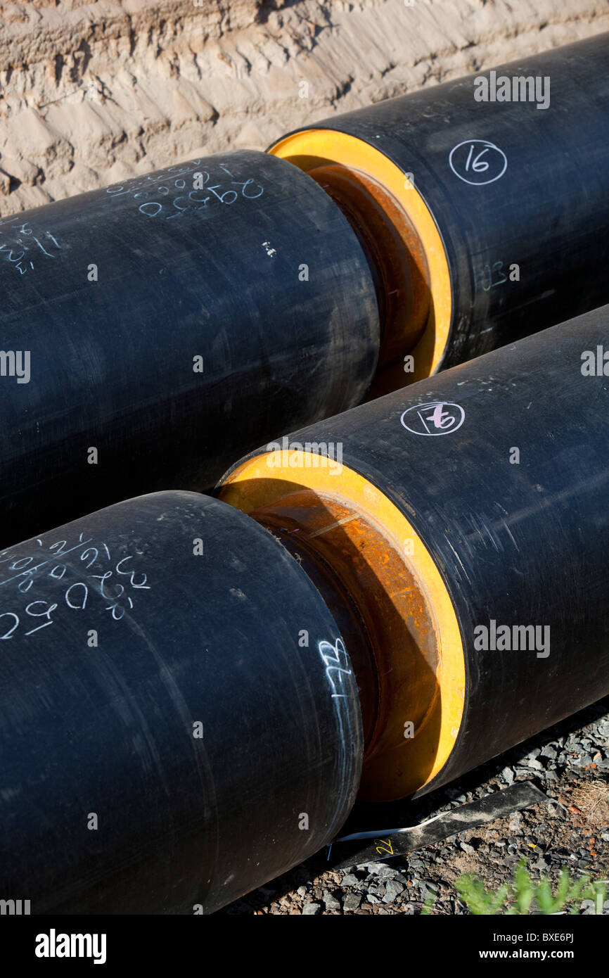 New insulated pipes underground hi-res stock photography and images - Alamy