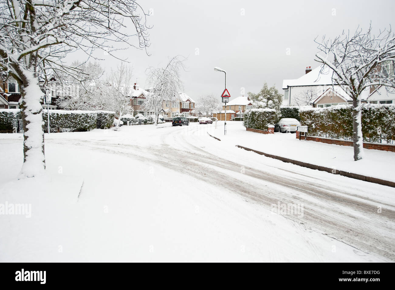 Heavy Snow Fall, London, England, UK Stock Photo - Alamy
