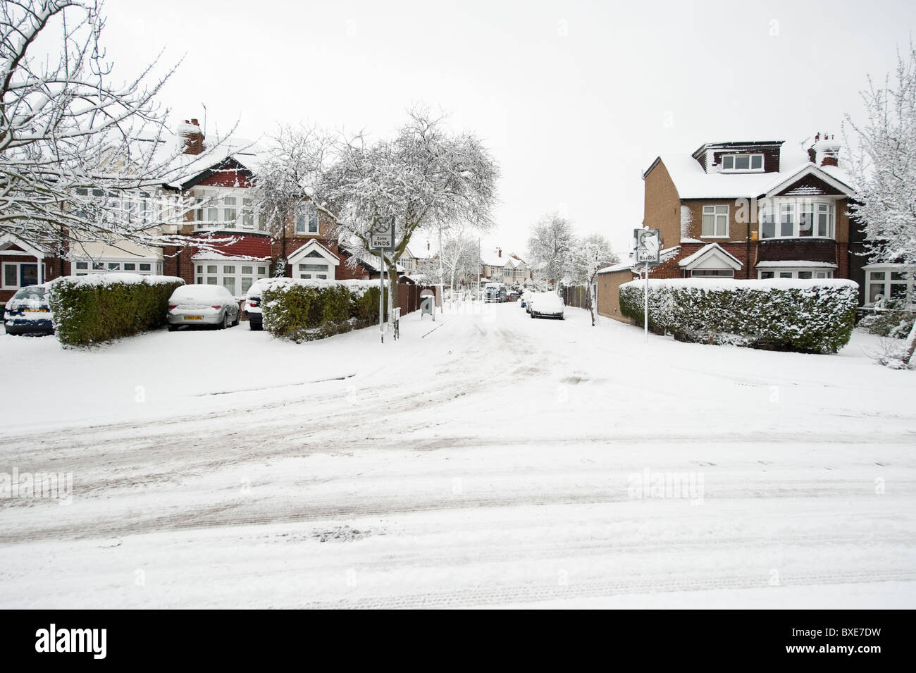 Heavy Snow Fall, London, England, UK Stock Photo - Alamy