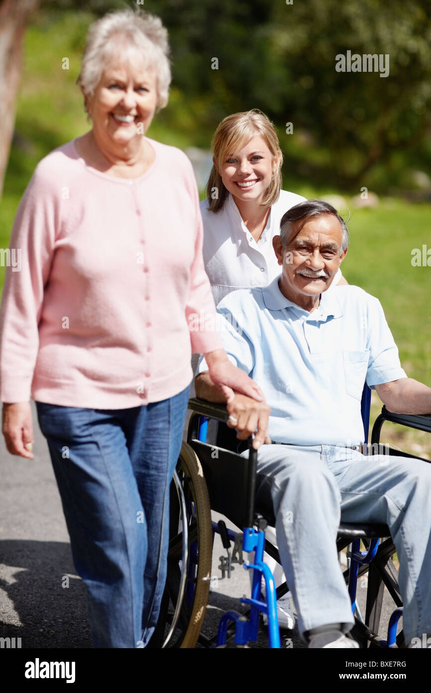 Two elderly women walking towards the camera hi-res stock photography ...