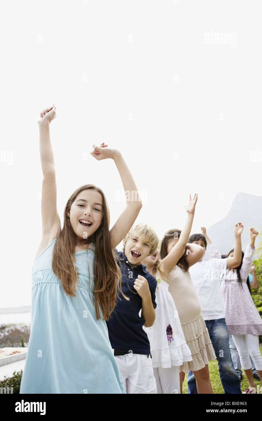 Group of happy children Stock Photo - Alamy