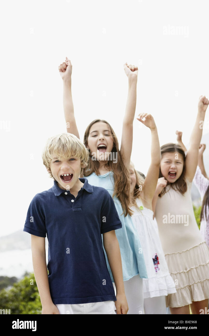 Group of happy children Stock Photo - Alamy