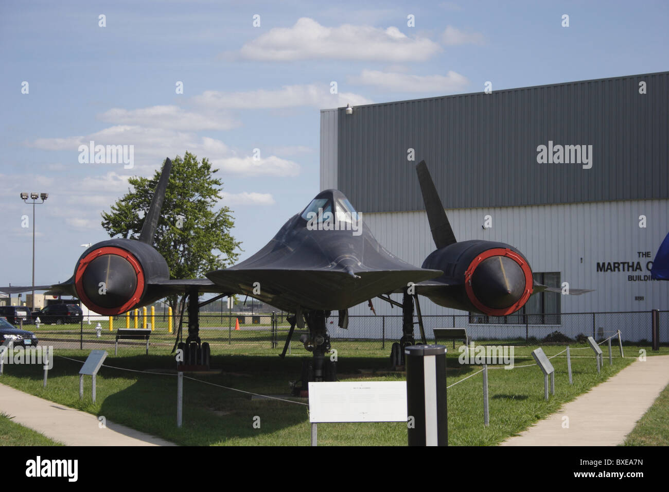 SR-71 Blackbird jet spy plane at the Virginia museum of aviation in ...