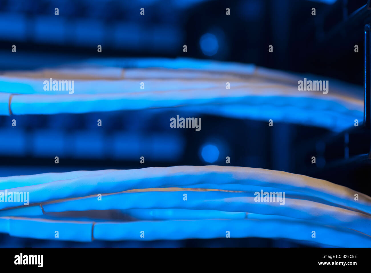 Shot network cables connected hi-res stock photography and images - Alamy