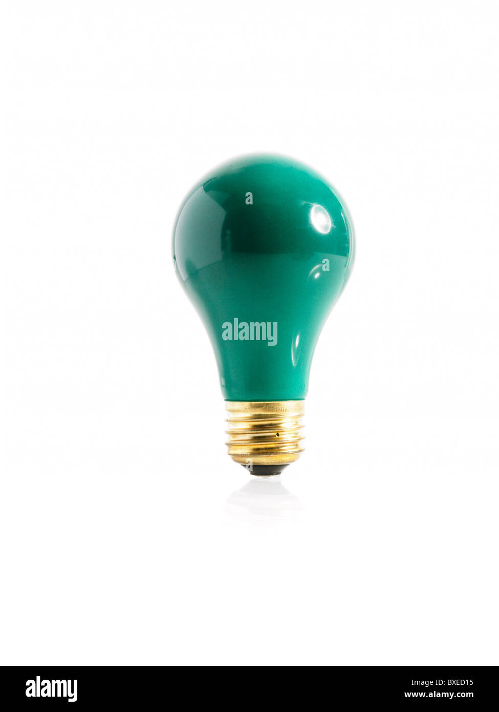 Green energy light bulb Cut Out Stock Images & Pictures - Alamy