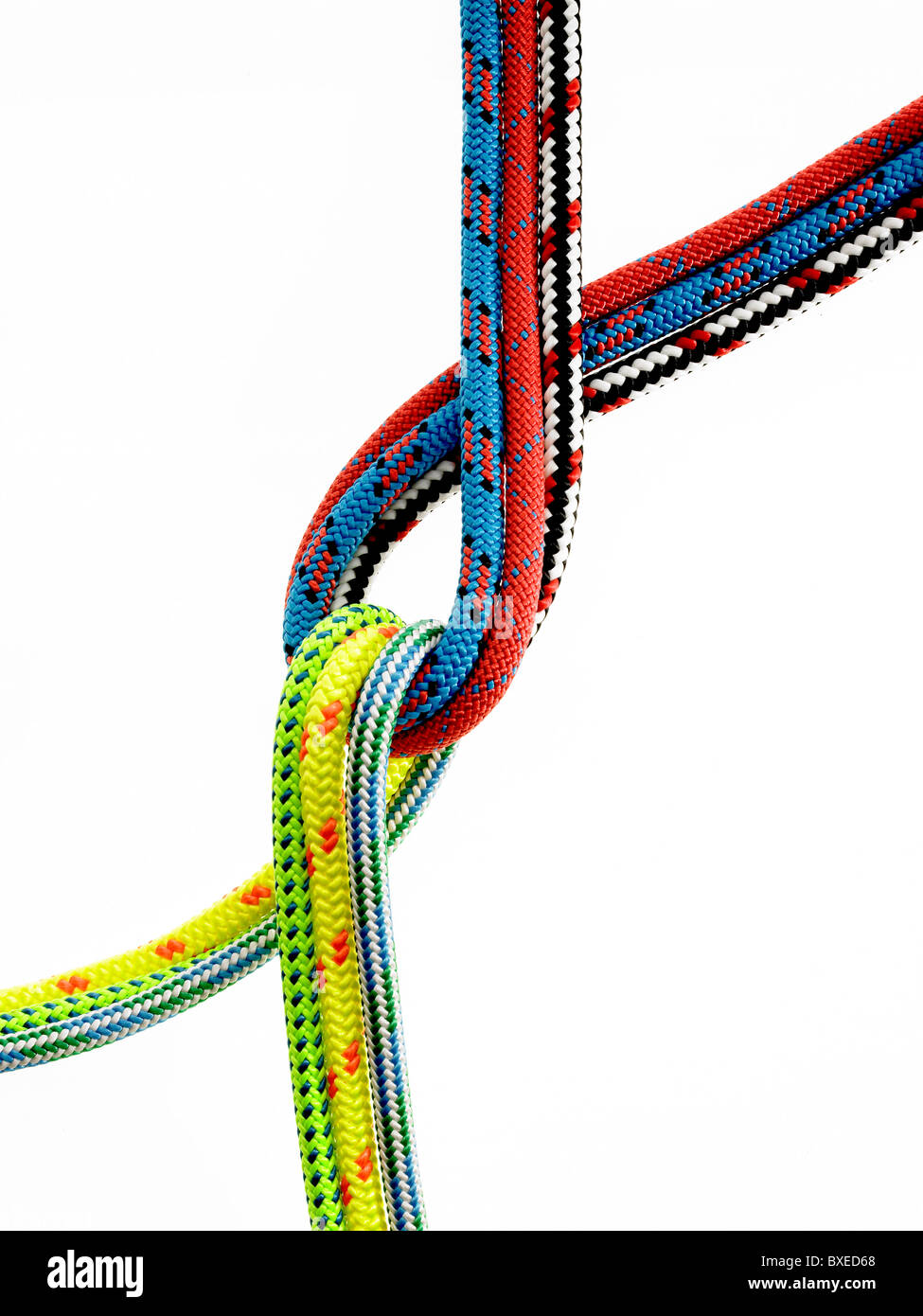 Two ropes looped together Stock Photo - Alamy