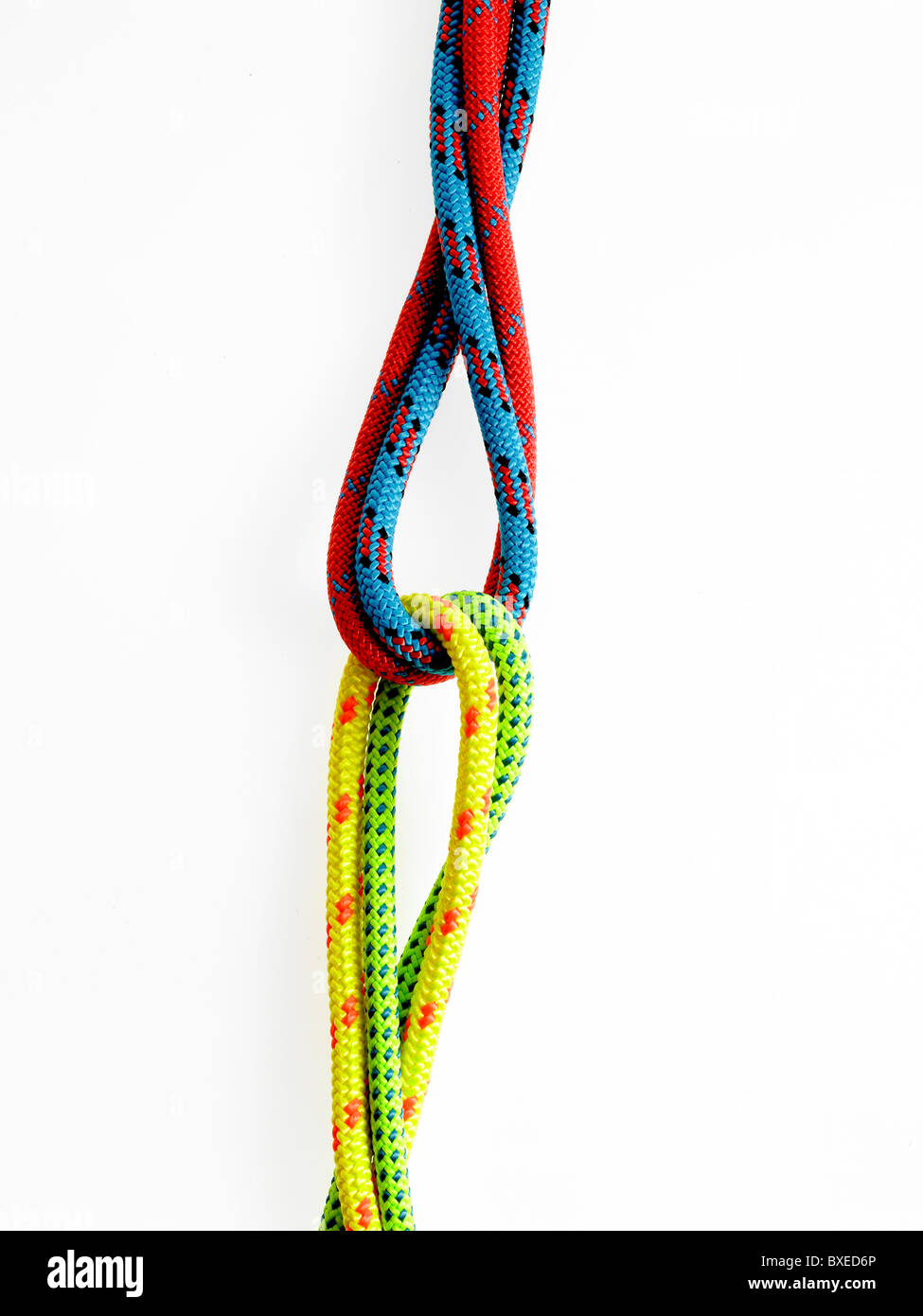 Ropes looped together Stock Photo - Alamy