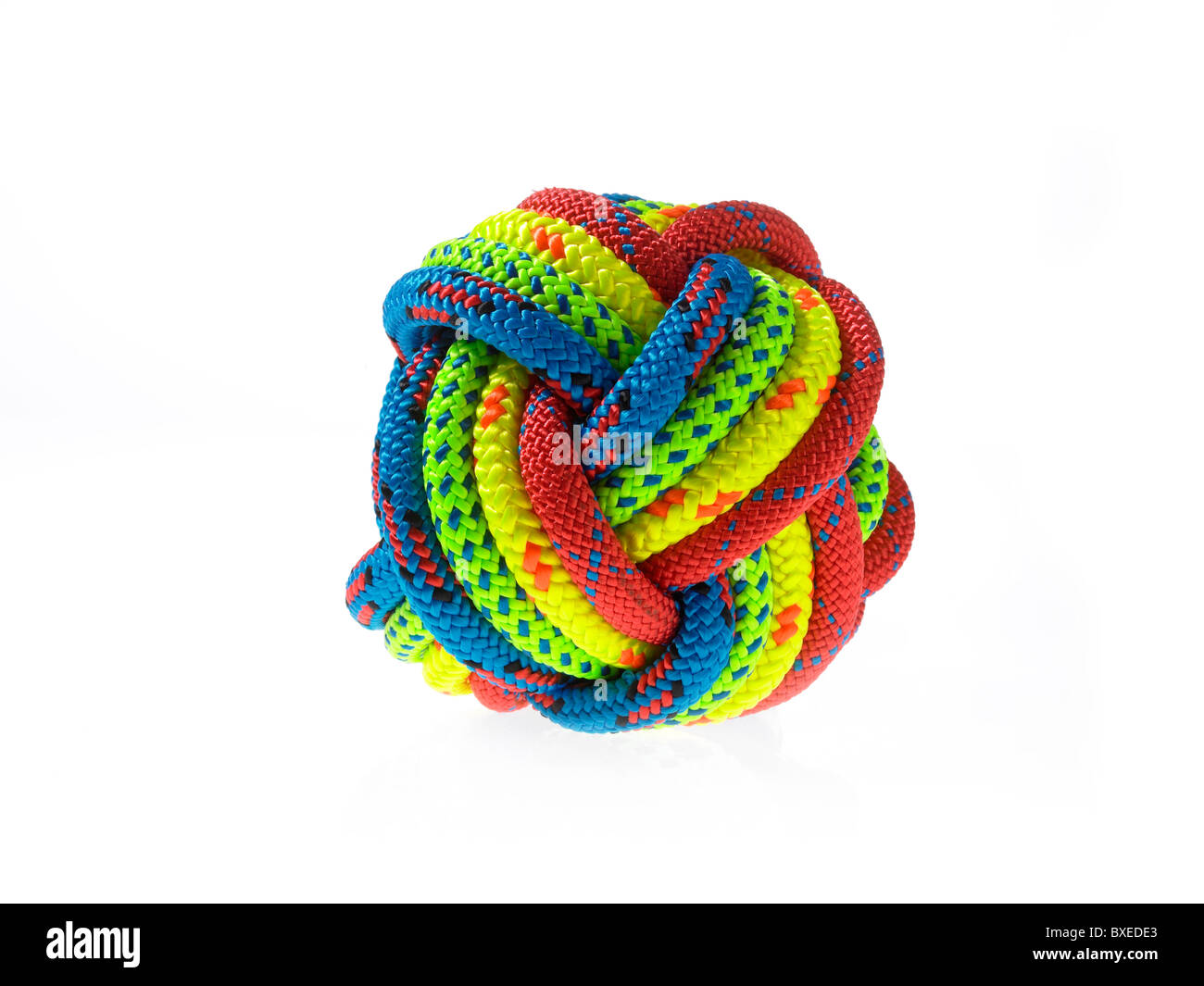 Ball of colorful rope Stock Photo - Alamy