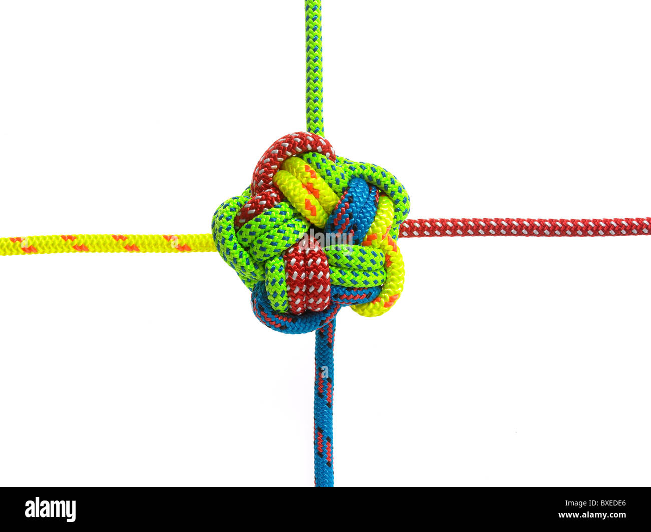 Ball of colorful rope Stock Photo - Alamy