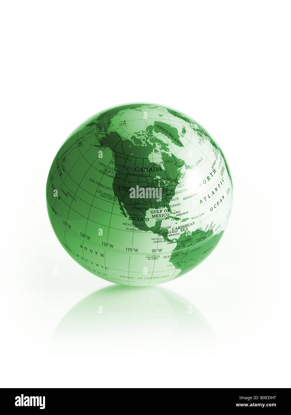 World map earth globes Cut Out Stock Images & Pictures - Alamy