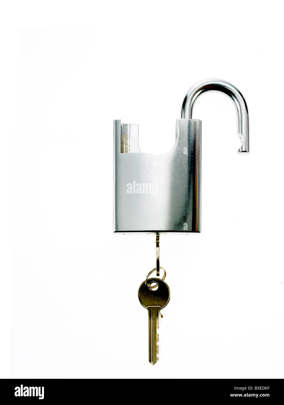 Key in padlock hi-res stock photography and images - Alamy