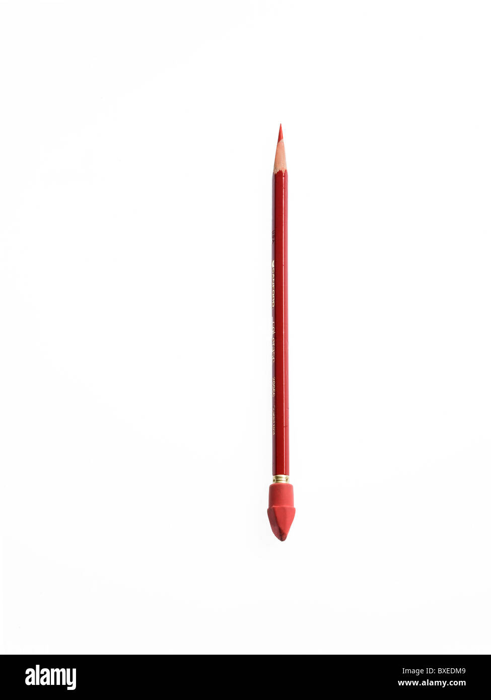 Red colored pencil Stock Photo - Alamy