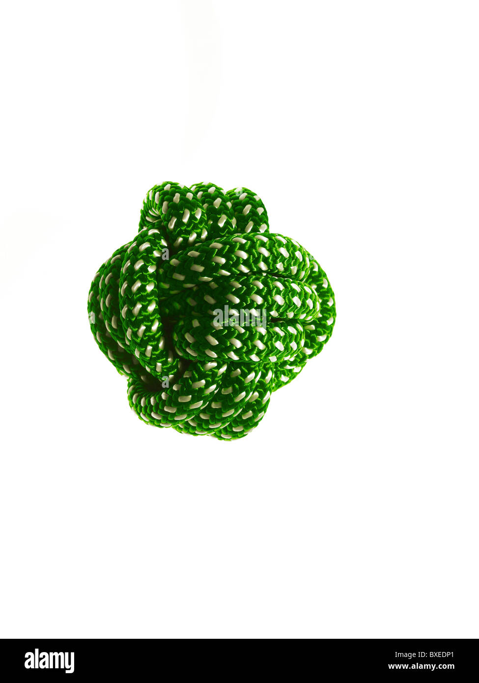 Ball of green rope Stock Photo - Alamy