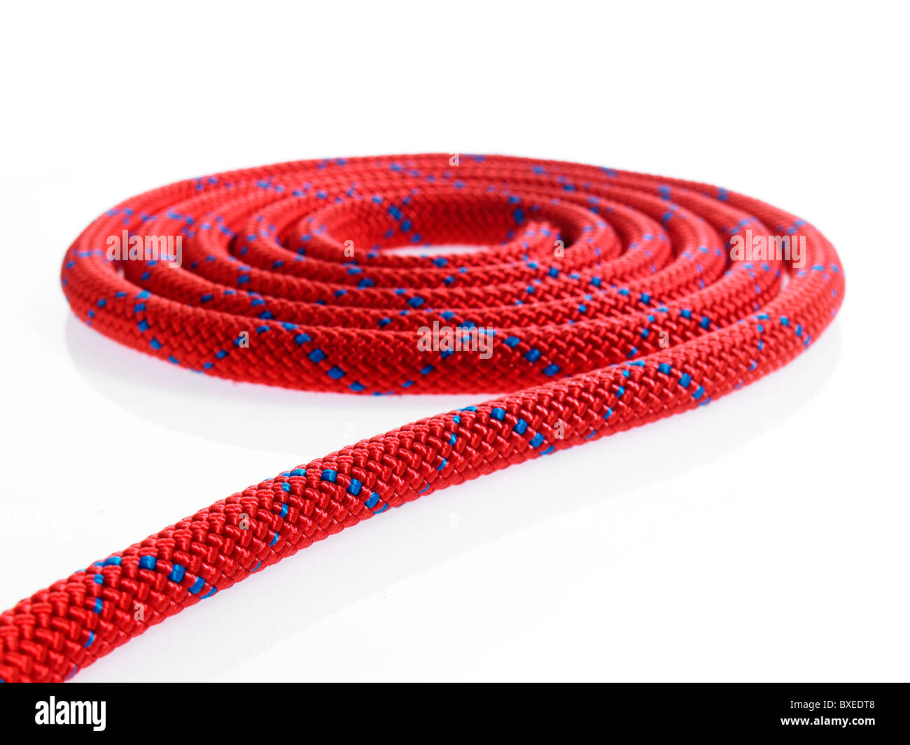 Red and blue rope in a circular pattern Stock Photo - Alamy