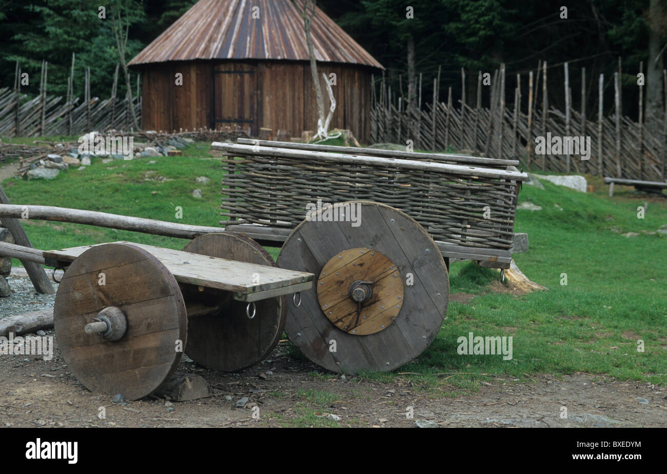 Rebuilt Viking farm Stock Photo - Alamy