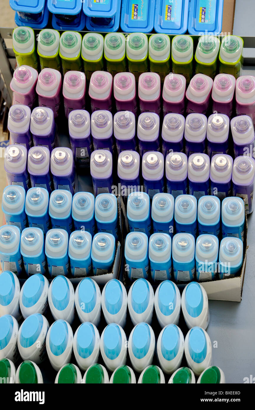 Washing powder products on UK supermarket shelves Stock Photo - Alamy