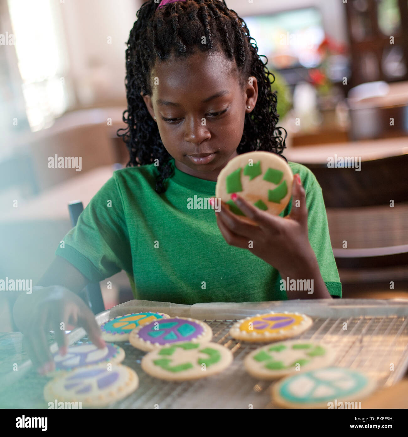 Young girl baking cookies Stock Photo - Alamy Young girl baking cookies Stock Photo - Alamy