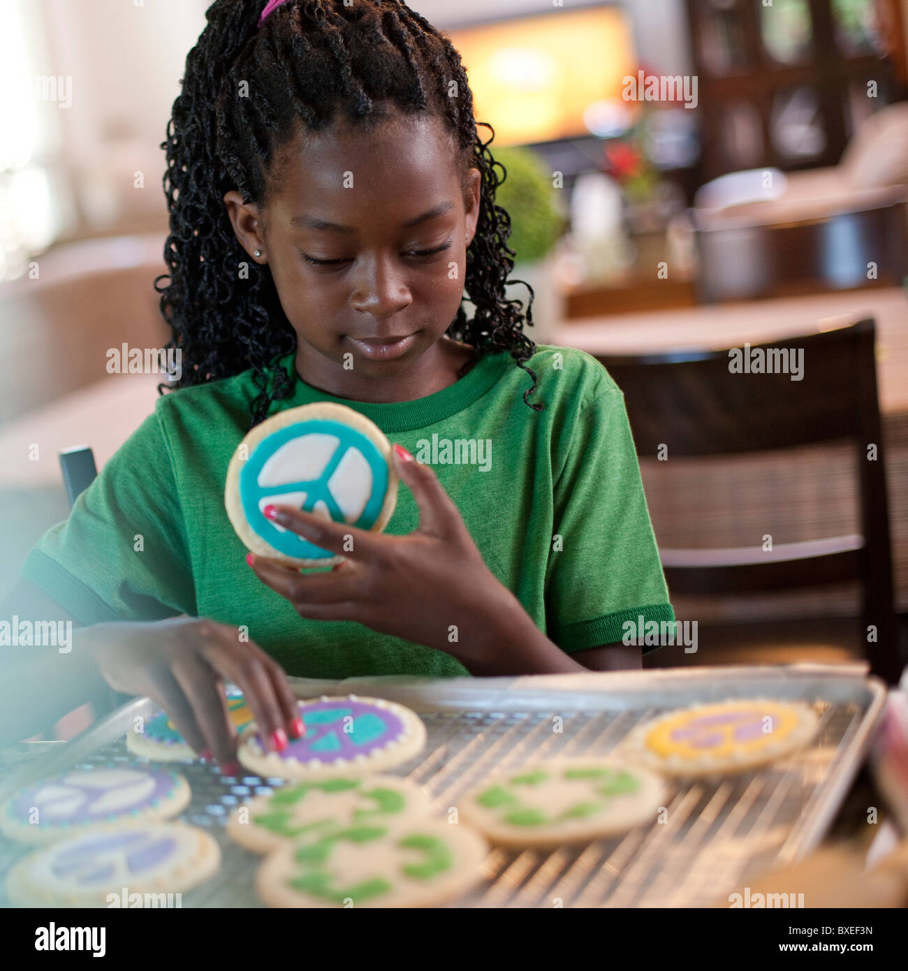 Young girl baking cookies Stock Photo - Alamy Young girl baking cookies Stock Photo - Alamy