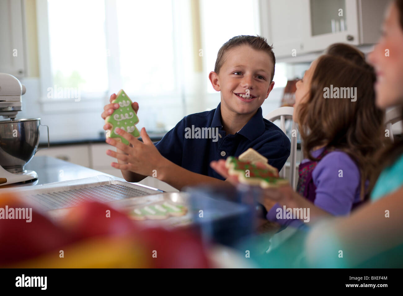 Children baking cookies Stock Photo - Alamy