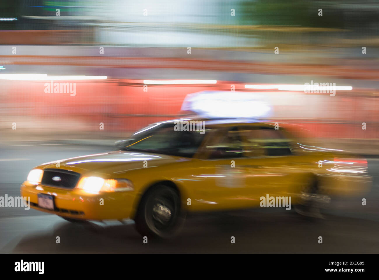 Driving night taxi hi-res stock photography and images - Alamy