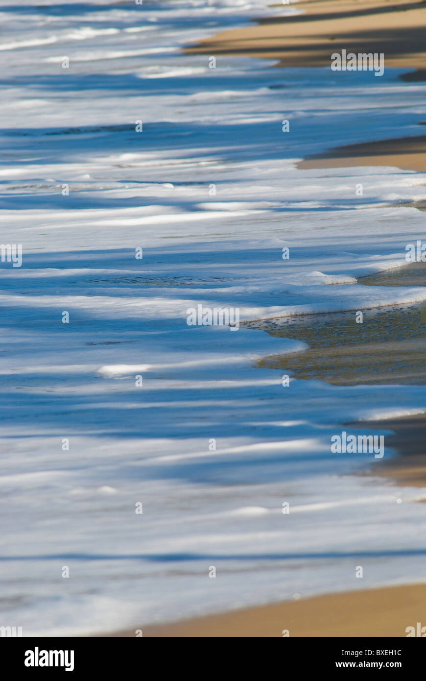 Tide on Caribbean beach Stock Photo - Alamy