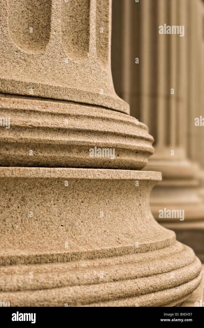 Buildings columns new york hi-res stock photography and images - Alamy
