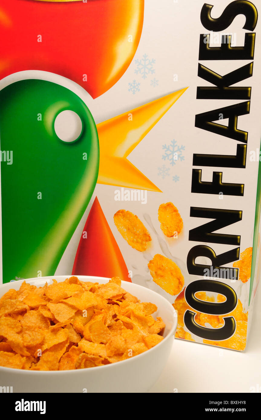 Kellogg's Cornflakes Breakfast Cereal Stock Photo - Alamy