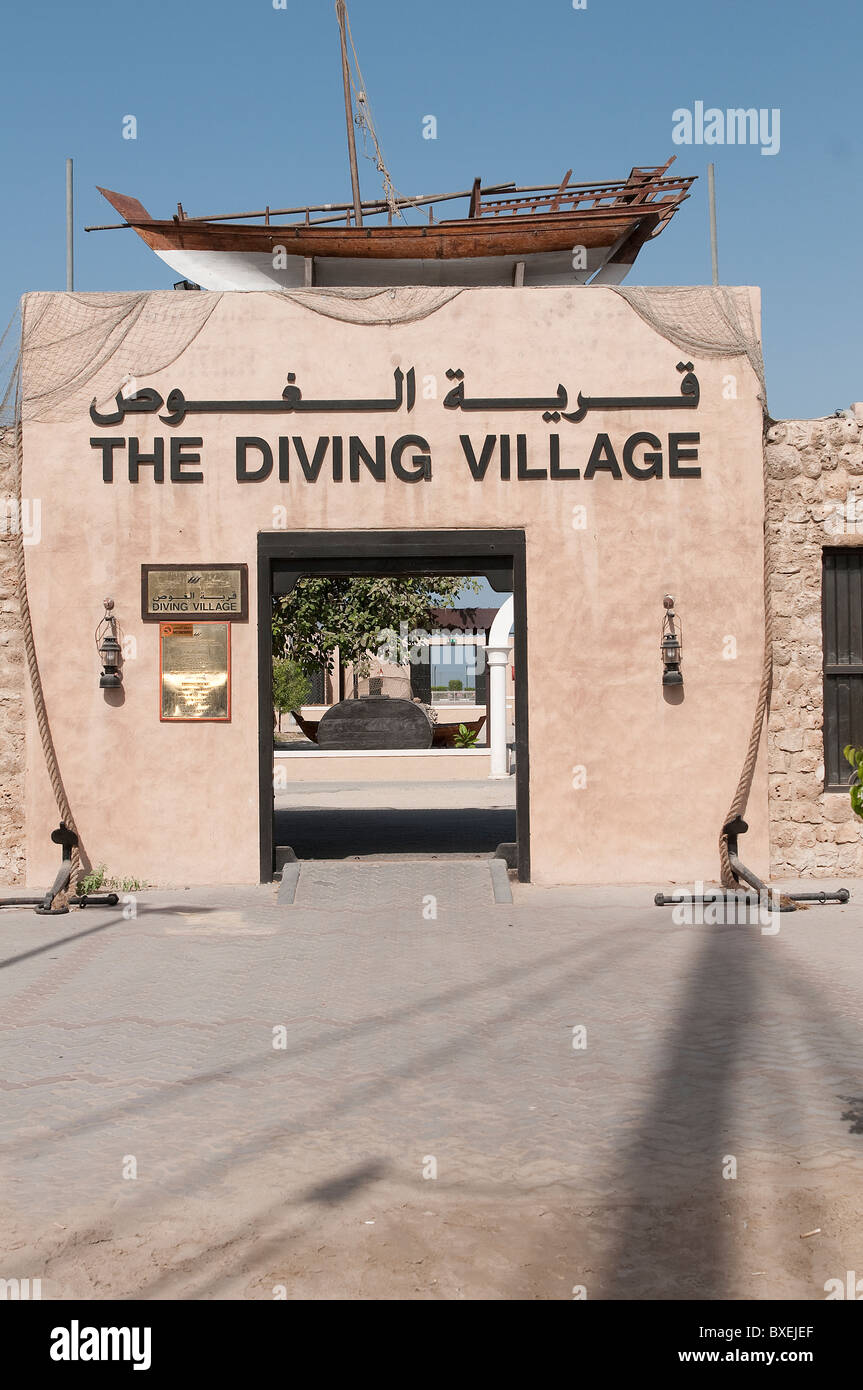 The diving village in Dubai Stock Photo - Alamy