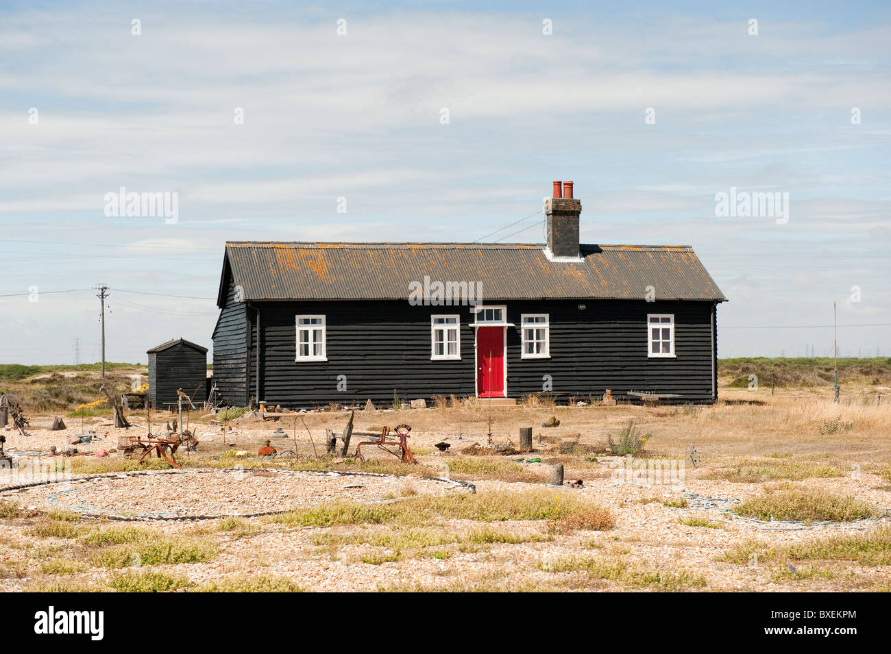 Remote House Dungeness Kent UK Stock Photo - Alamy