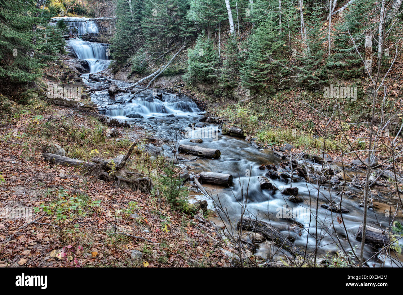 Northern Michigan UP Waterfalls Upper Peninsula Autumn Fall Colors ...