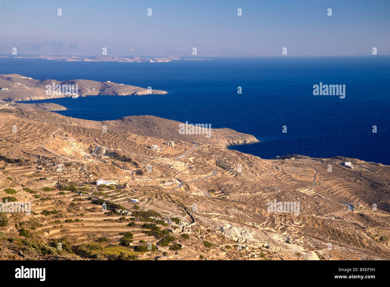 Coastal countryside, Greek Cyclade island of Tinos Stock Photo - Alamy