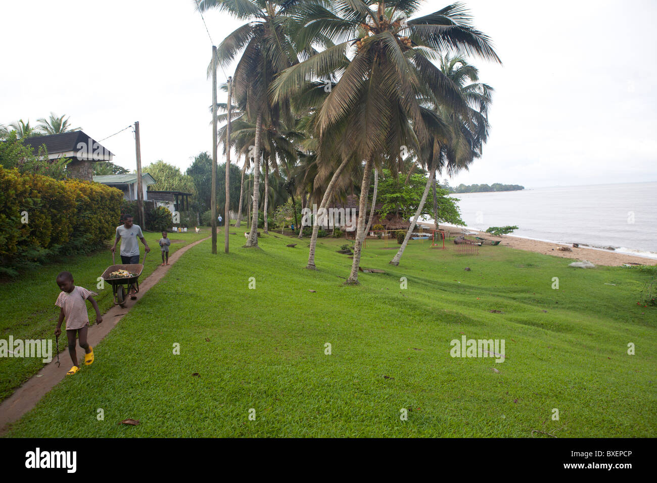 beach, Kribi, Cameroon Yaounde Africa Stock Photo - Alamy