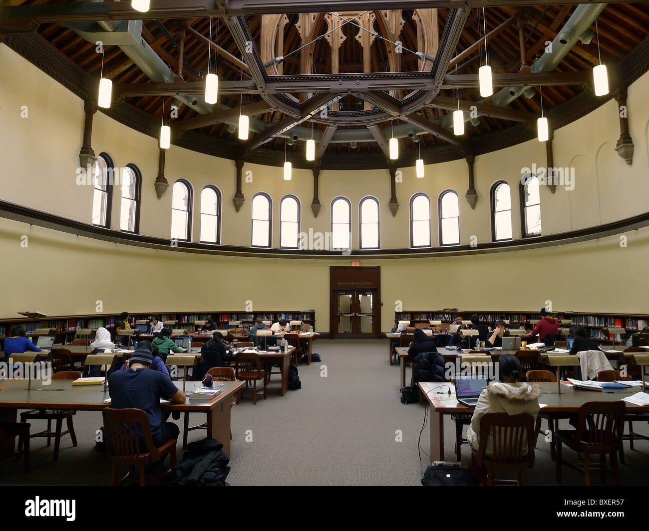 University Reading Room in Old Library Stock Photo - Alamy