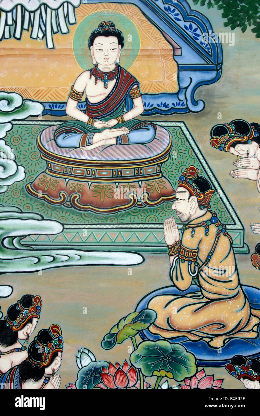 Buddhist mural art hi-res stock photography and images - Alamy