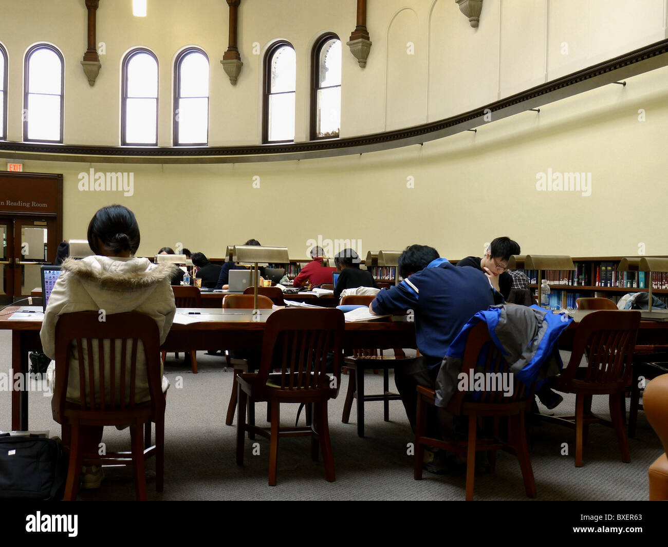 University Reading Room in Old Library Stock Photo - Alamy