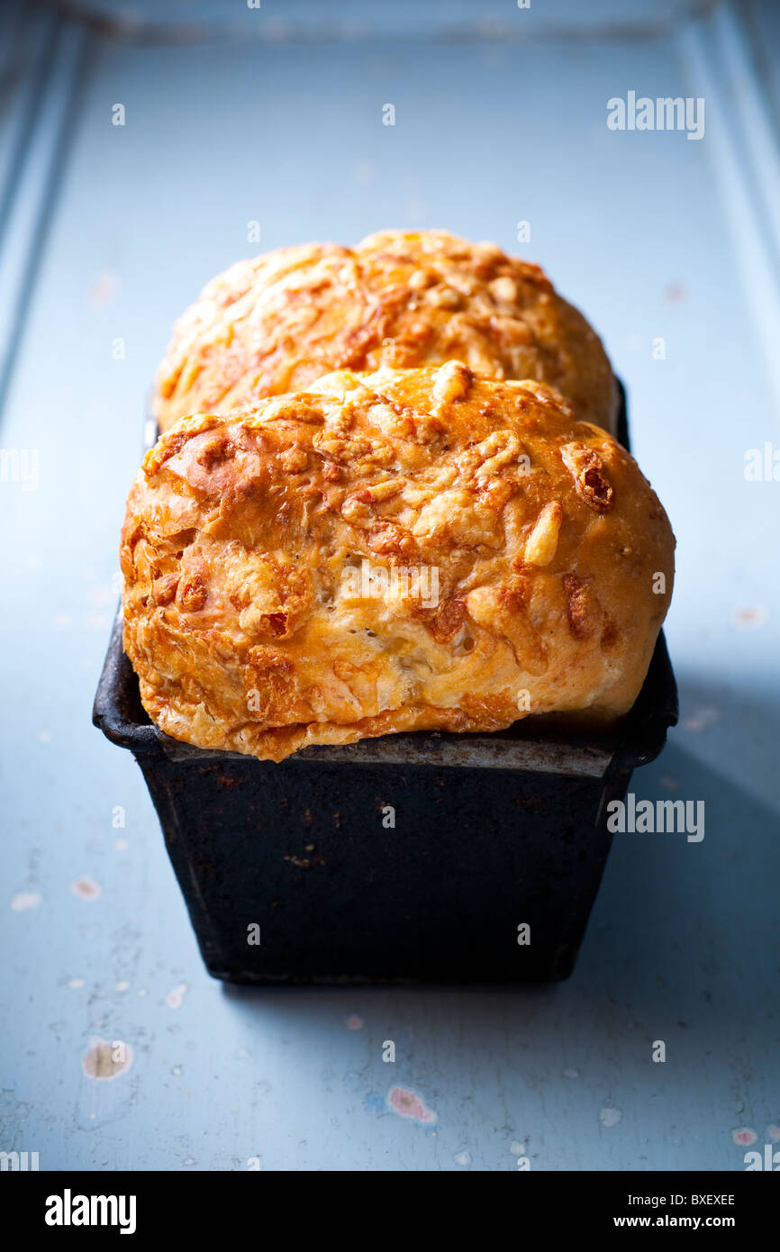 Crunchy Cheese Loaf in tin Stock Photo - Alamy