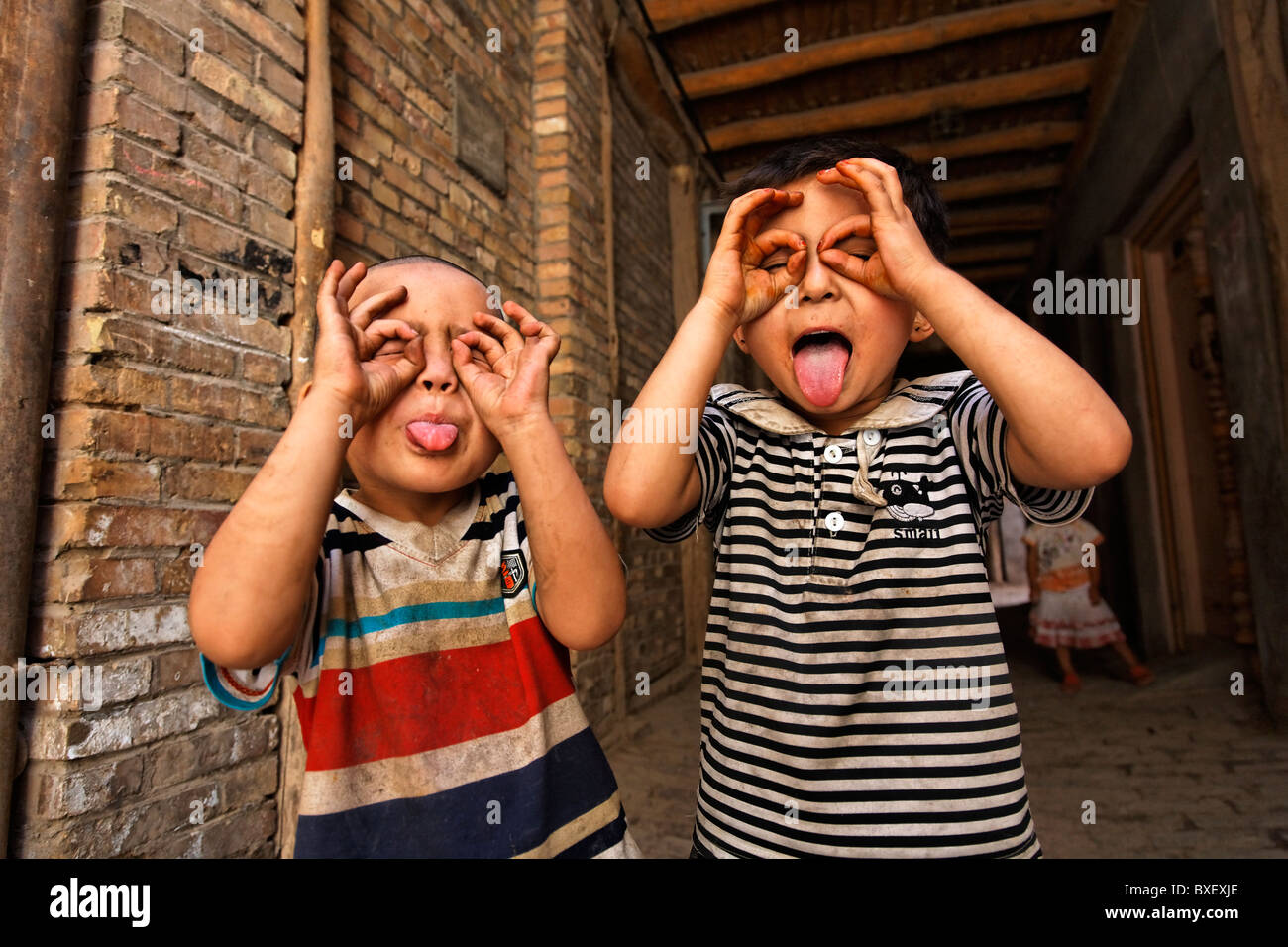 Cheeky children hi-res stock photography and images - Alamy