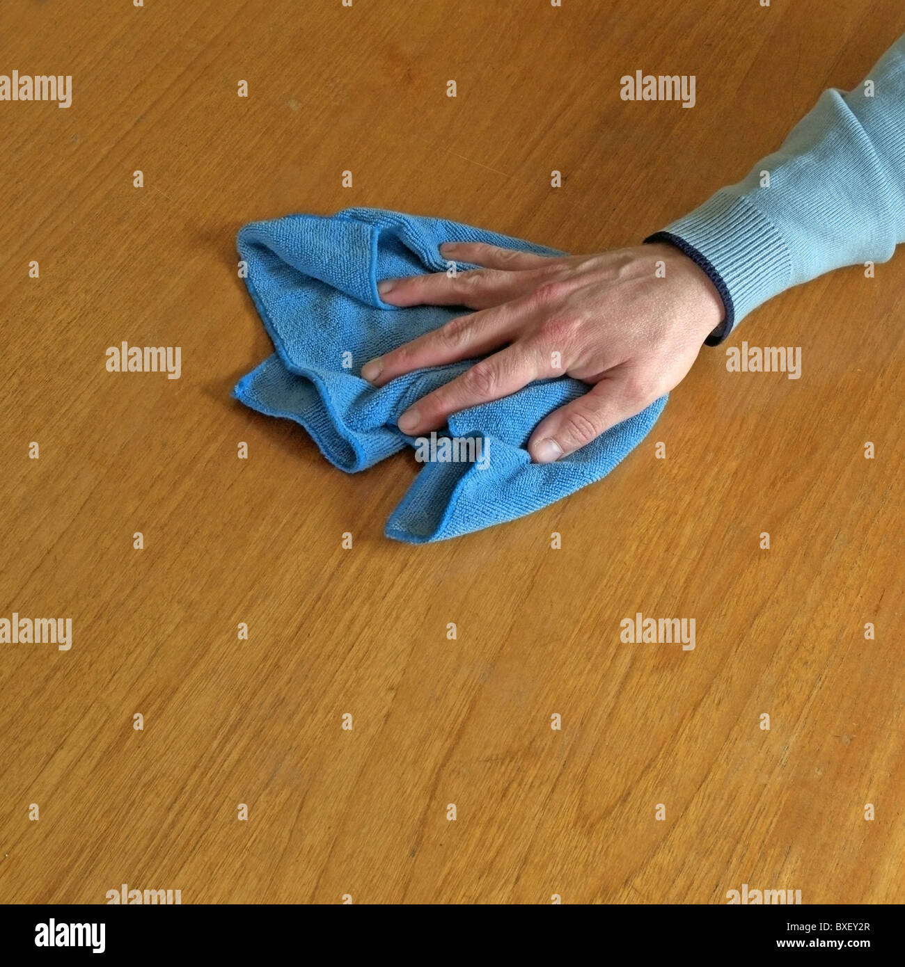 Hand polishing rag from above hi-res stock photography and images - Alamy