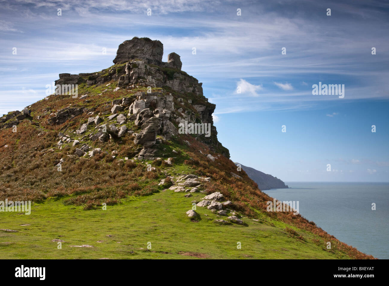 Valley of rocks uk castle rock hi-res stock photography and images - Alamy