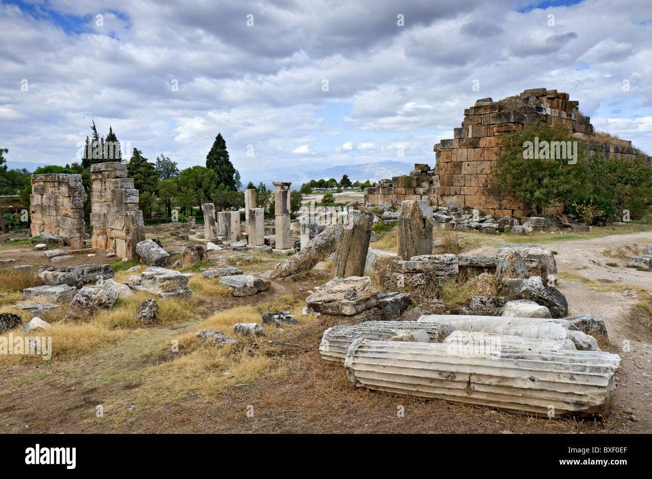 Turkey Hierapolis Temple Of Apollo Stock Photo - Alamy