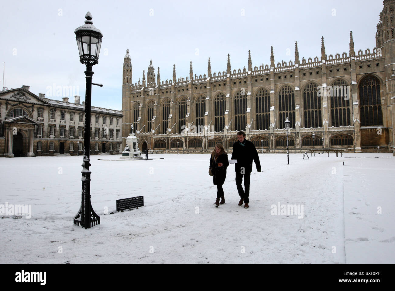 CAMBRIDGE IN THE SNOW Stock Photo - Alamy