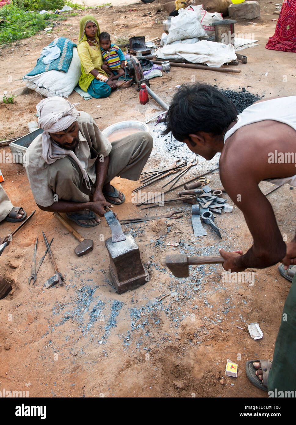 Asian blacksmith working in metal High Resolution Stock Photography and ...