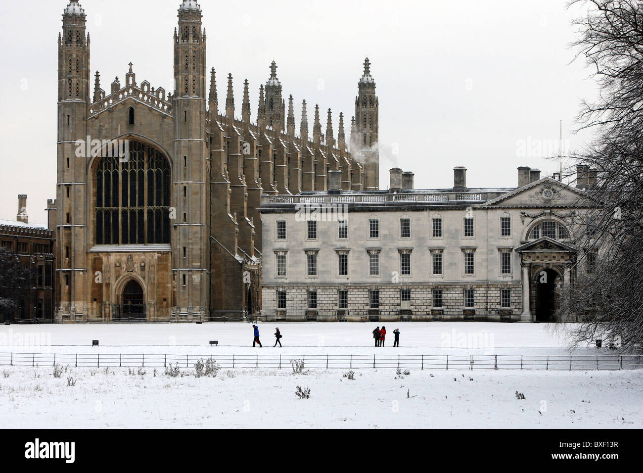 CAMBRIDGE IN THE SNOW Stock Photo - Alamy