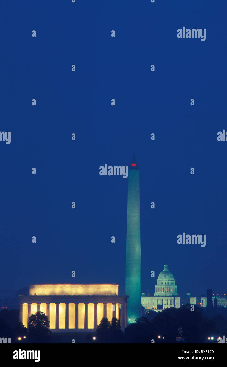 1008DCF17 Skyline, Dusk, Washington DC Stock Photo - Alamy