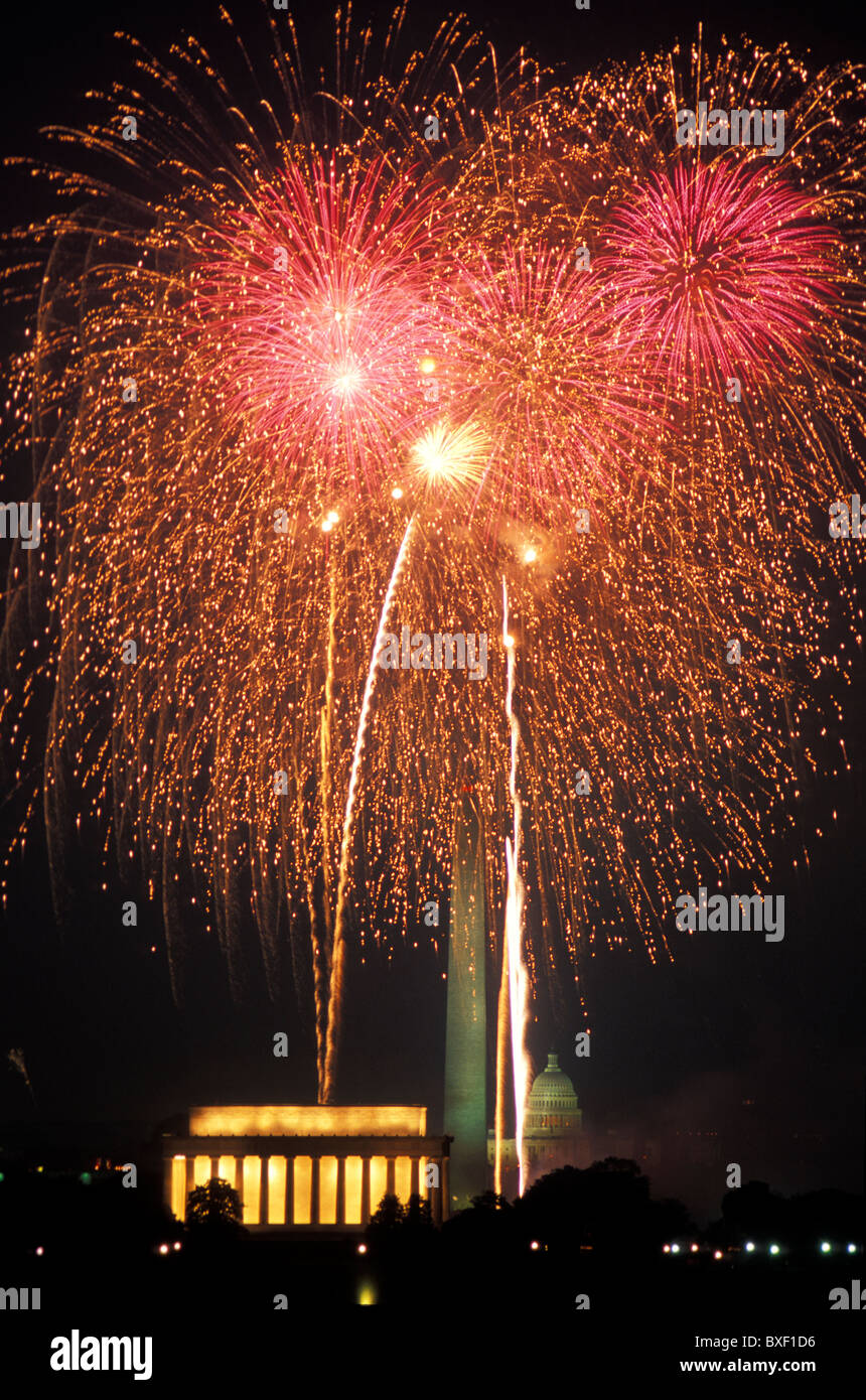 1008DCF11 Fireworks, Washington DC Stock Photo - Alamy